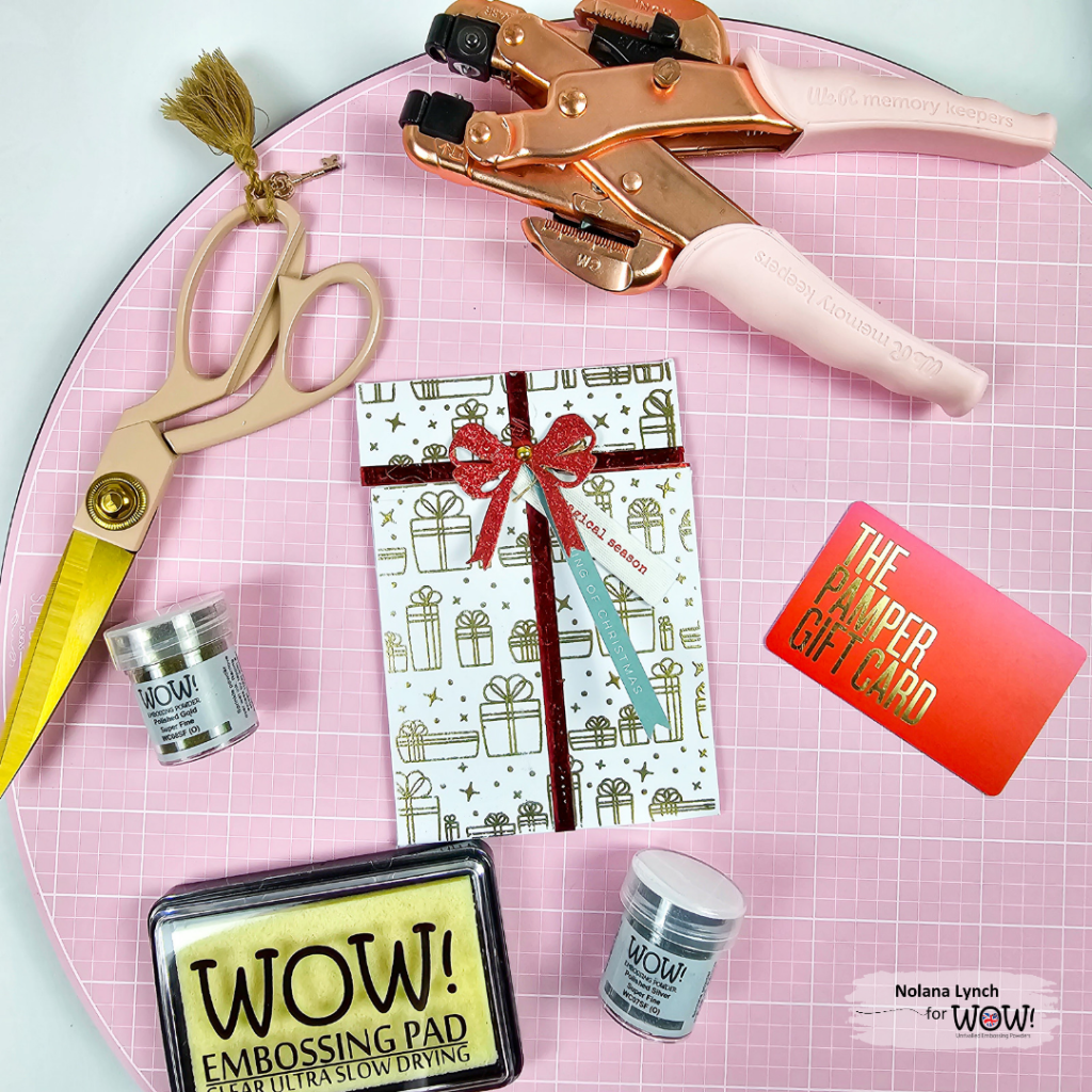 Interactive Gift Card Holder - WOW Embossing Powder