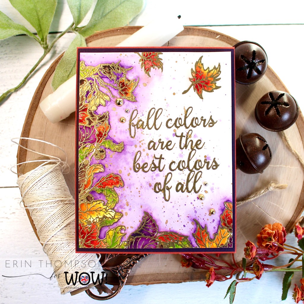 WOW! Fall Watercolor Card - WOW Embossing Powder
