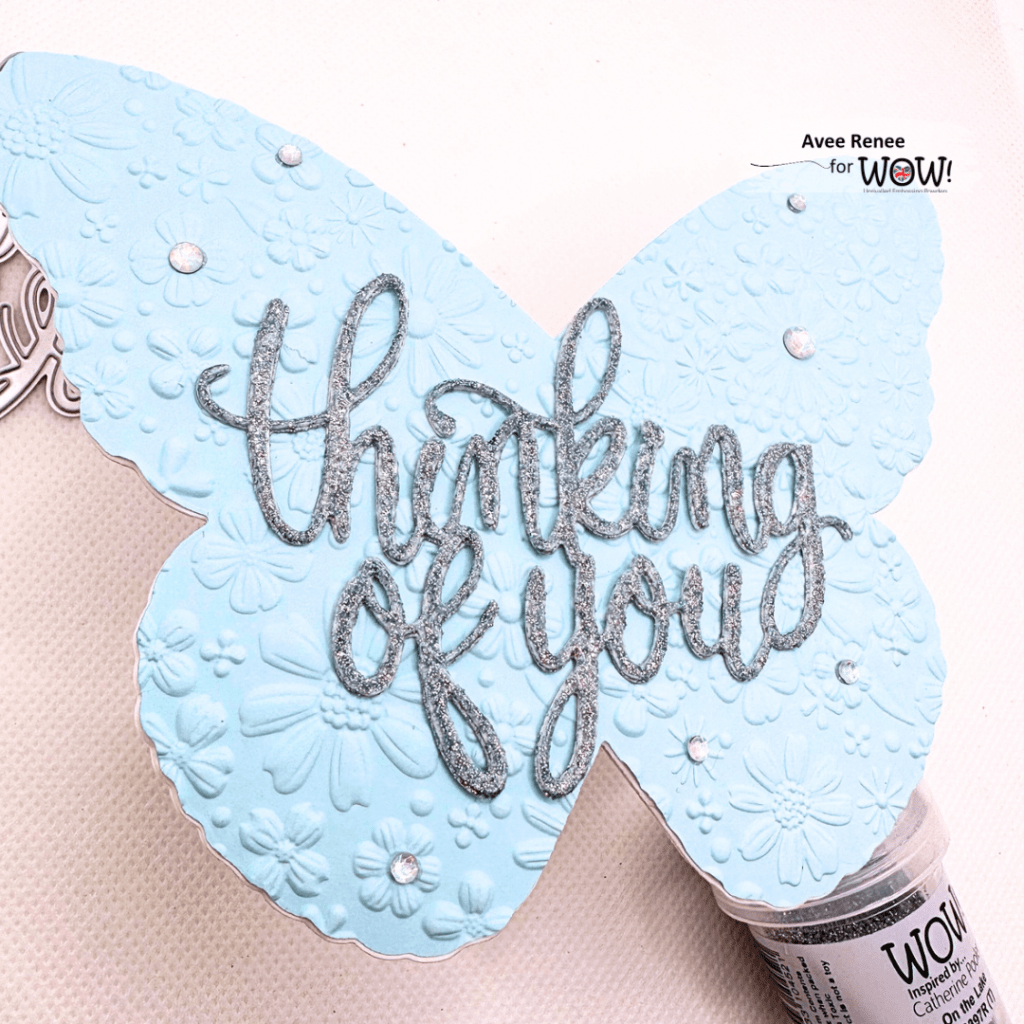 Butterfly Shaped Card - WOW Embossing Powder
