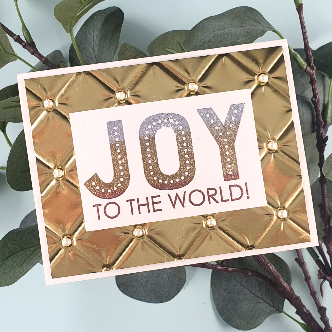 Ombre Metallic Heat Embossing: Quick Christmas Card - WOW Embossing Powder