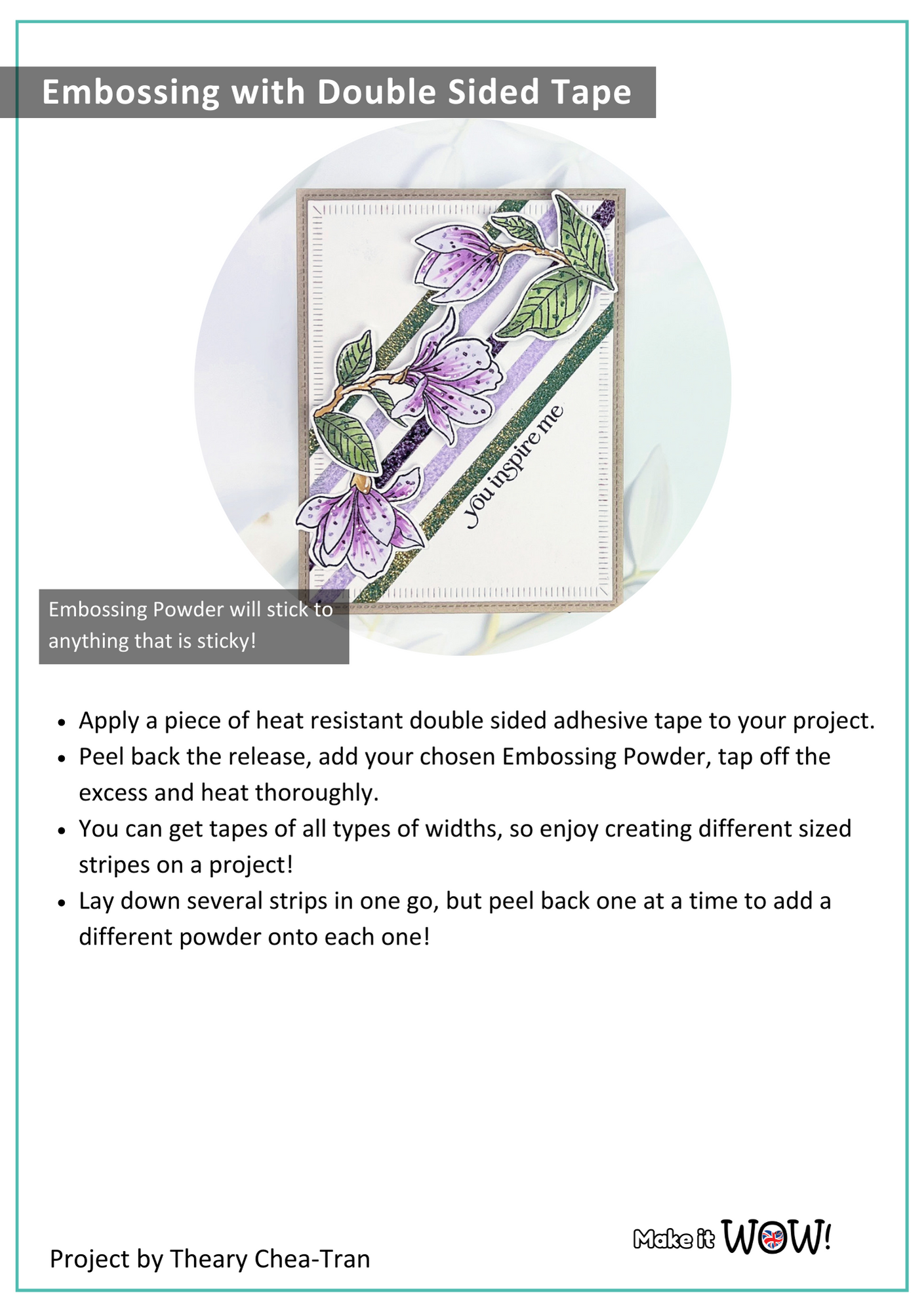 Techniques - WOW Embossing Powder