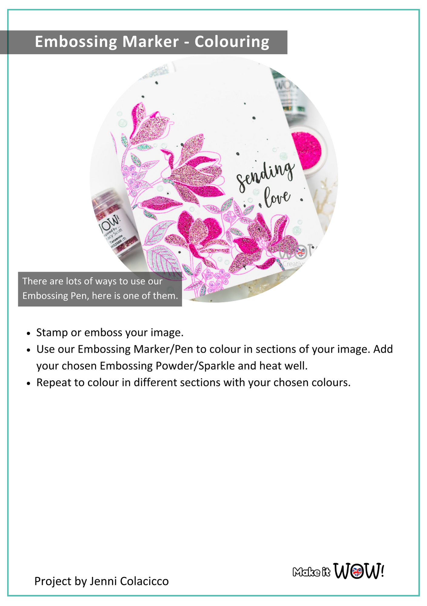 Techniques - WOW Embossing Powder