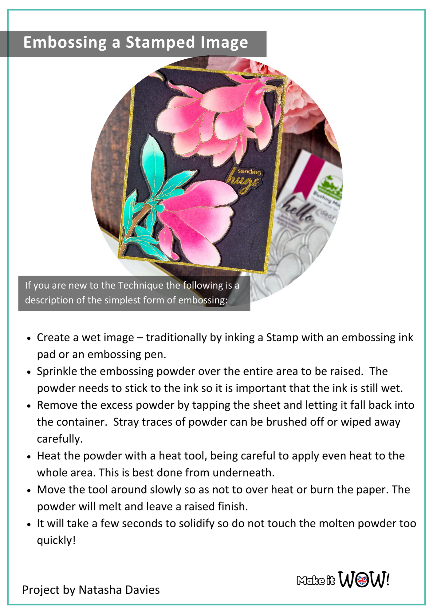 Techniques - WOW Embossing Powder