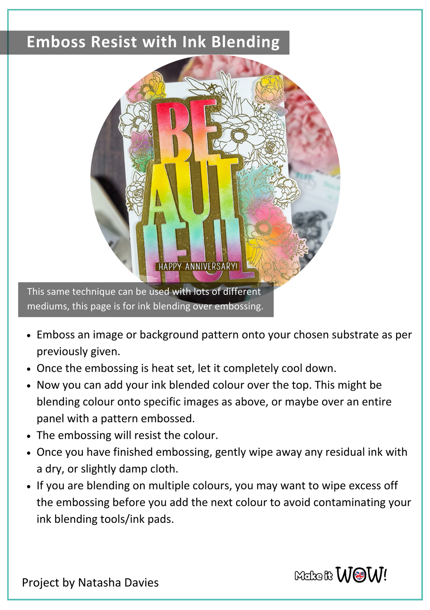 Techniques - WOW Embossing Powder