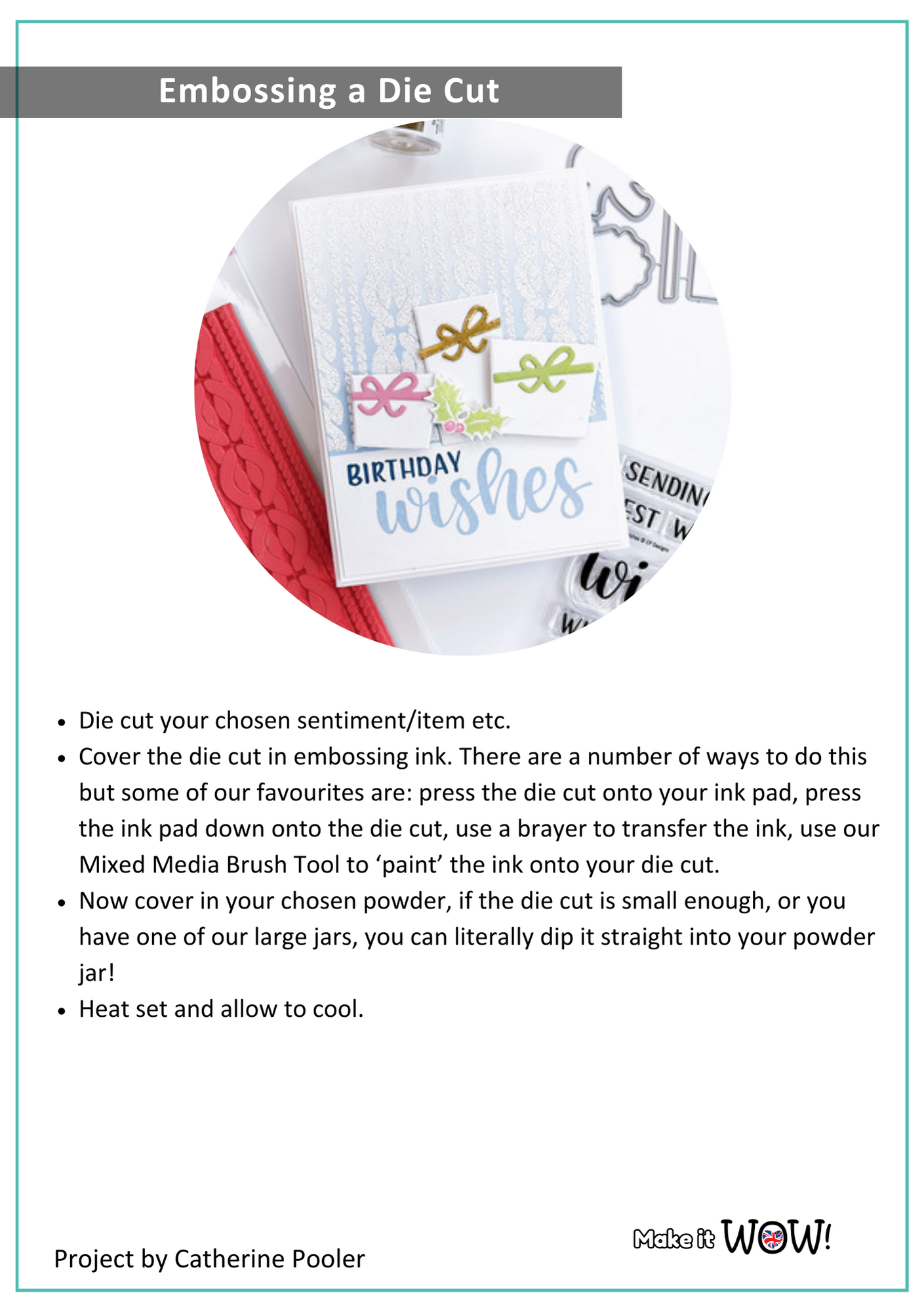 Techniques - WOW Embossing Powder