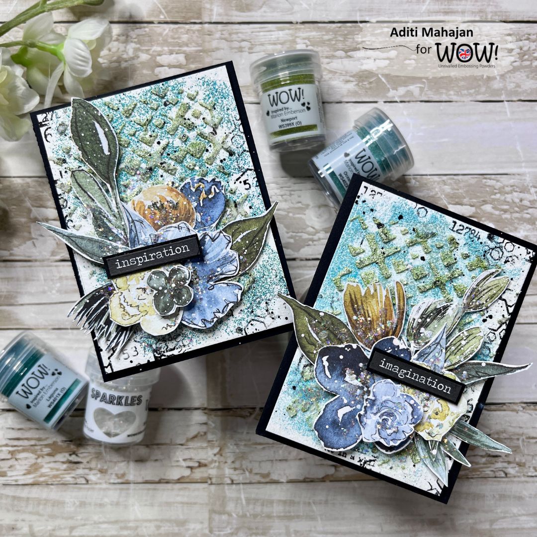 Mixed Media ATCs with Dappled Pearls - WOW Embossing Powder