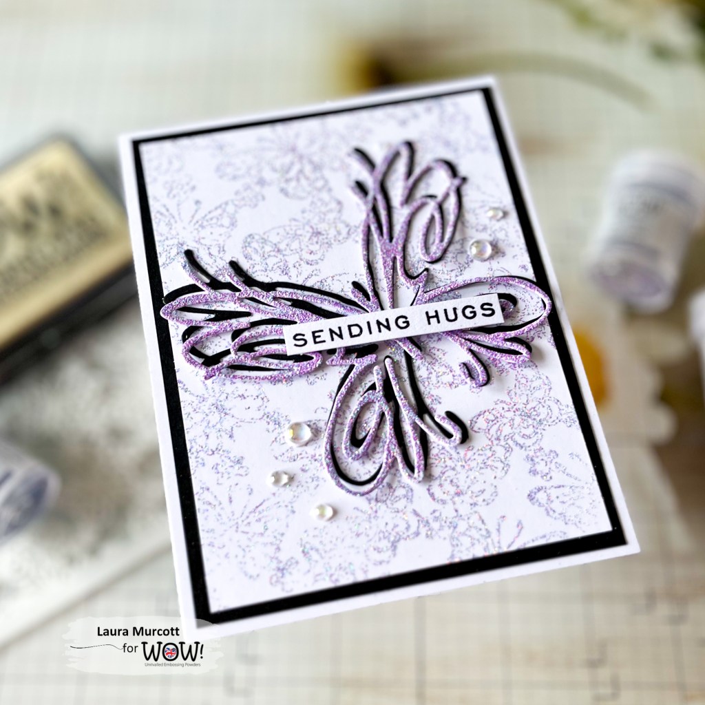Reverse stenciling with your embossing powders - WOW Embossing Powder